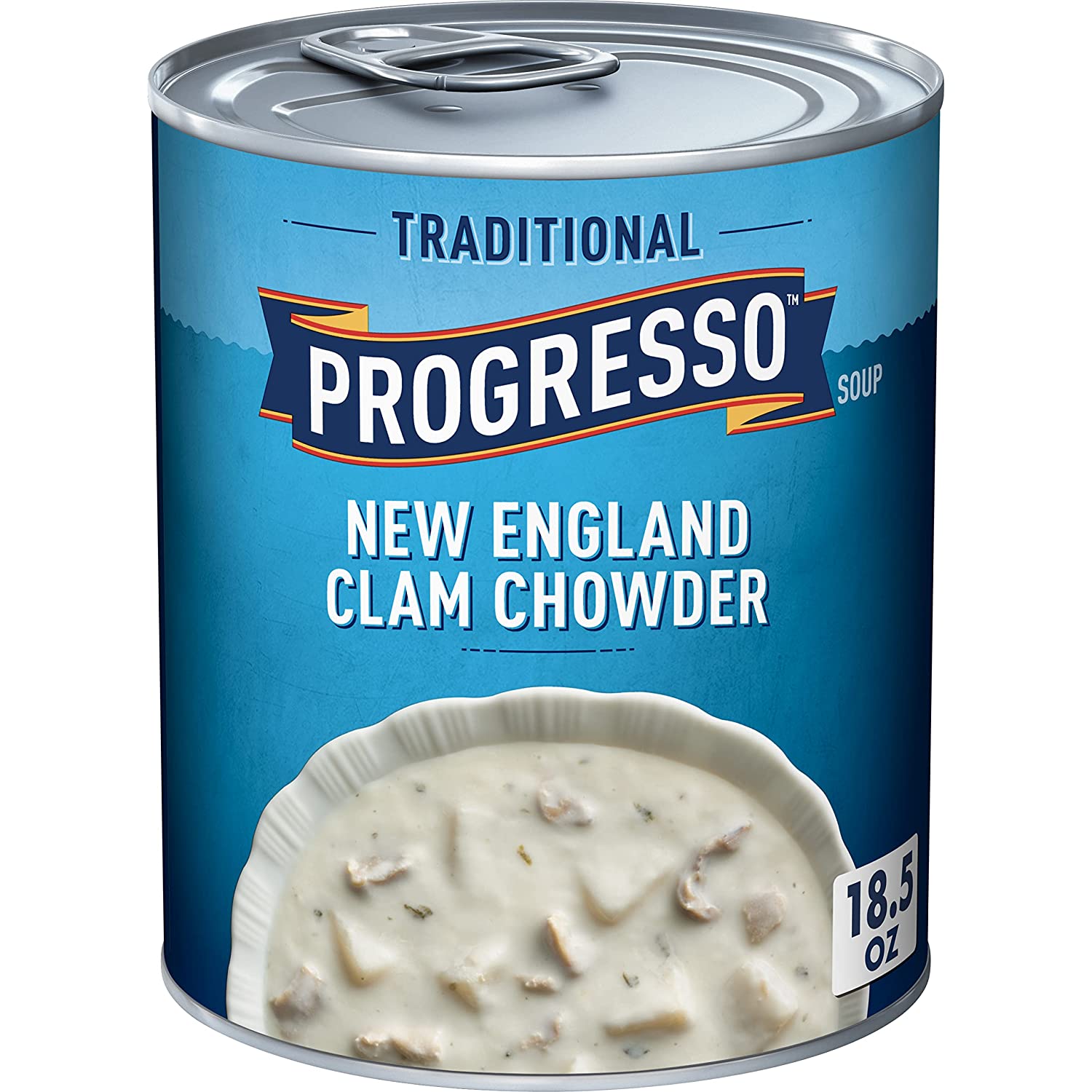 How long is Progresso clam chowder good for?