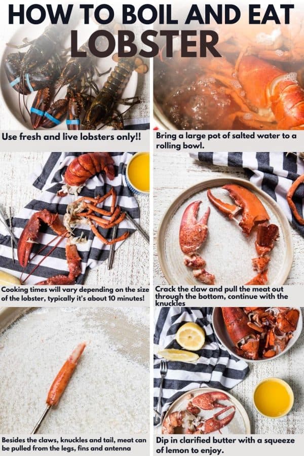 How long to boil lobster claws?