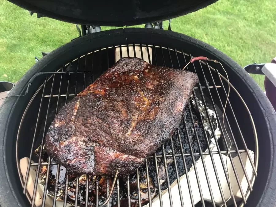 How long will a smoked brisket stay warm in a cooler?