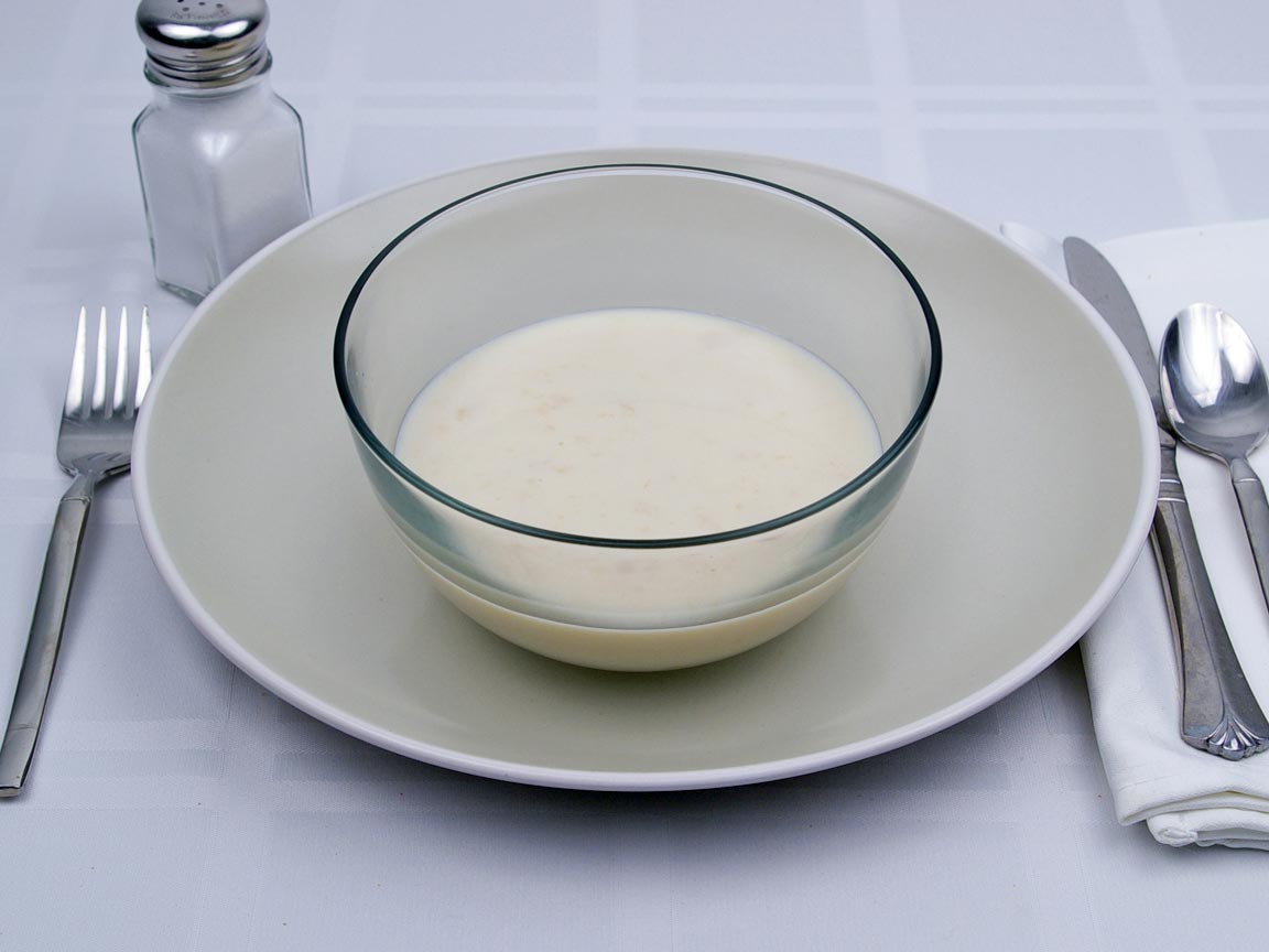 How many calories are in 1 cup of cream of Potato Soup?