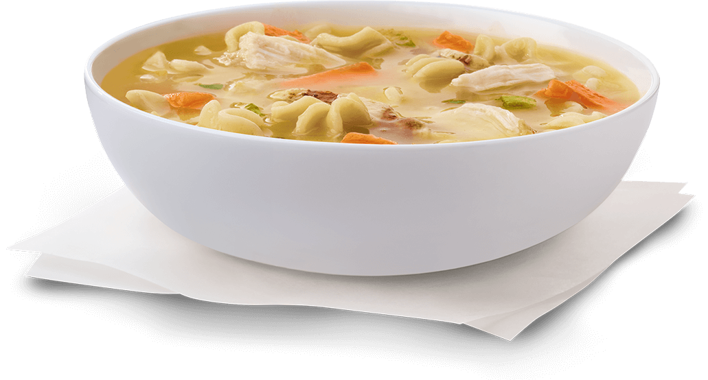 How many calories are in a big bowl of chicken noodle soup?