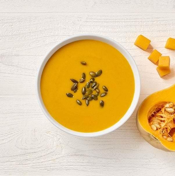How many calories are in a bowl of squash soup from Panera?