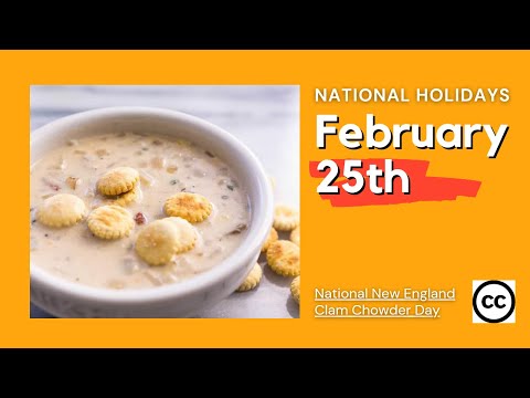 How many calories are provided by a cup of clam chowder soup?
