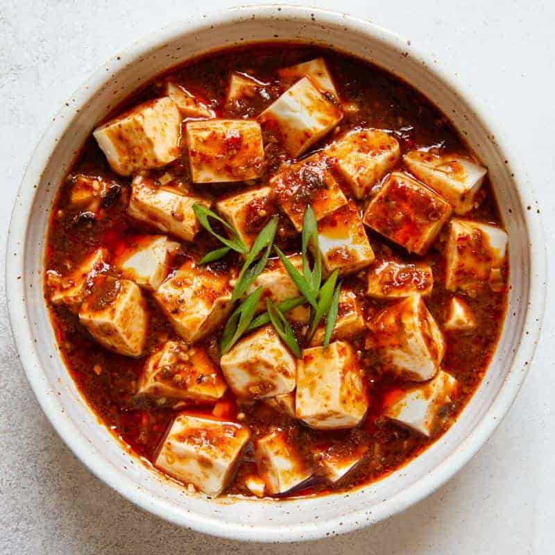 How many calories does mapo tofu have?