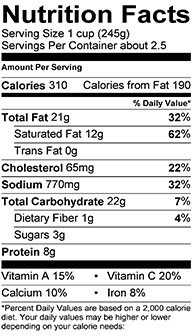 How many carbs are in clam chowder?
