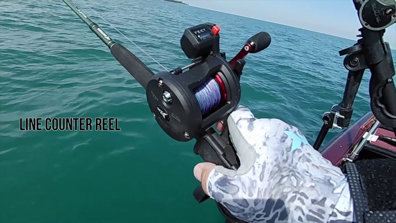 How many feet of line do you need for a trolling reel?
