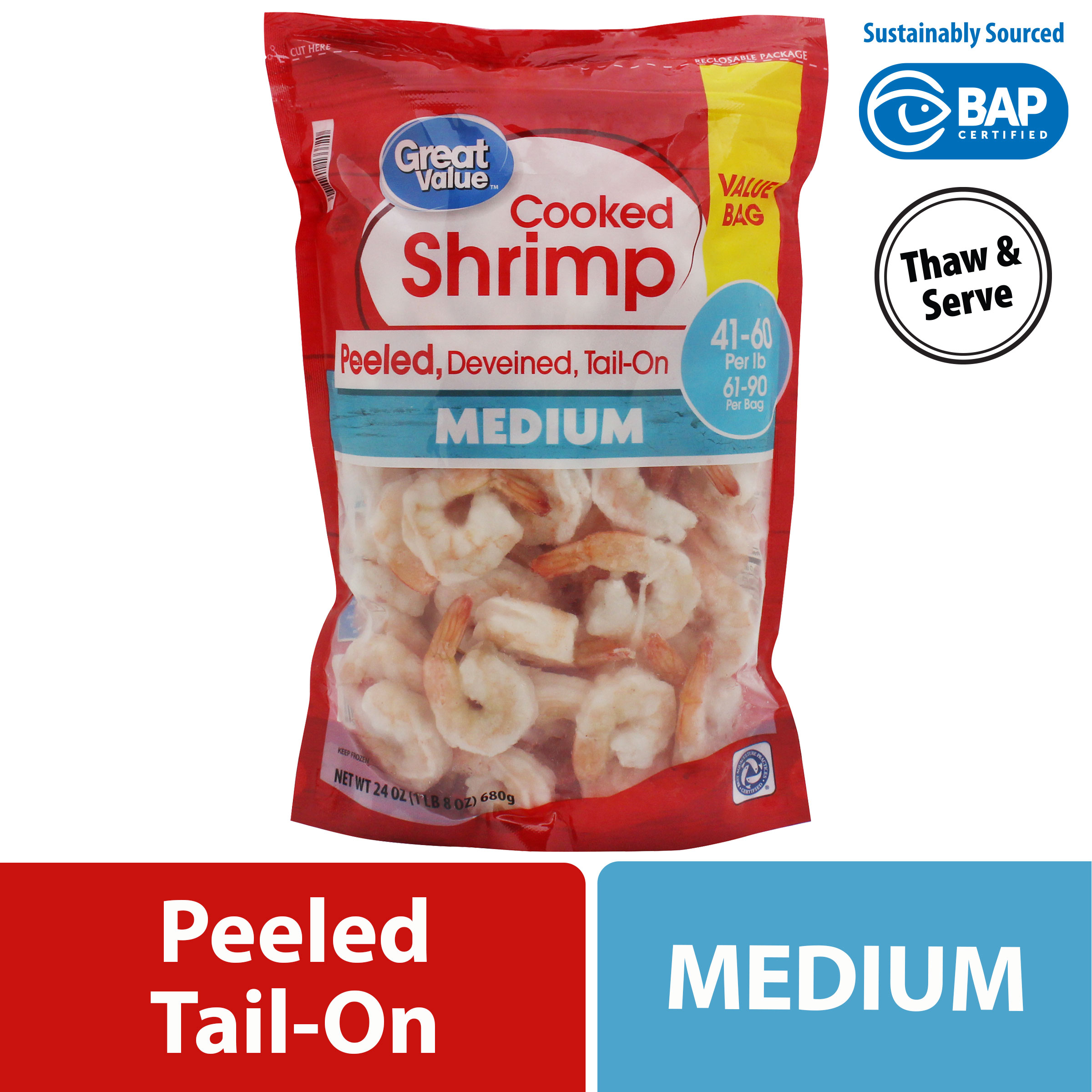 How much does a bag of frozen shrimp cost?