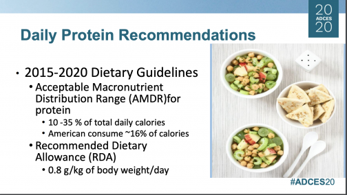 How much protein should a diabetic have a day?