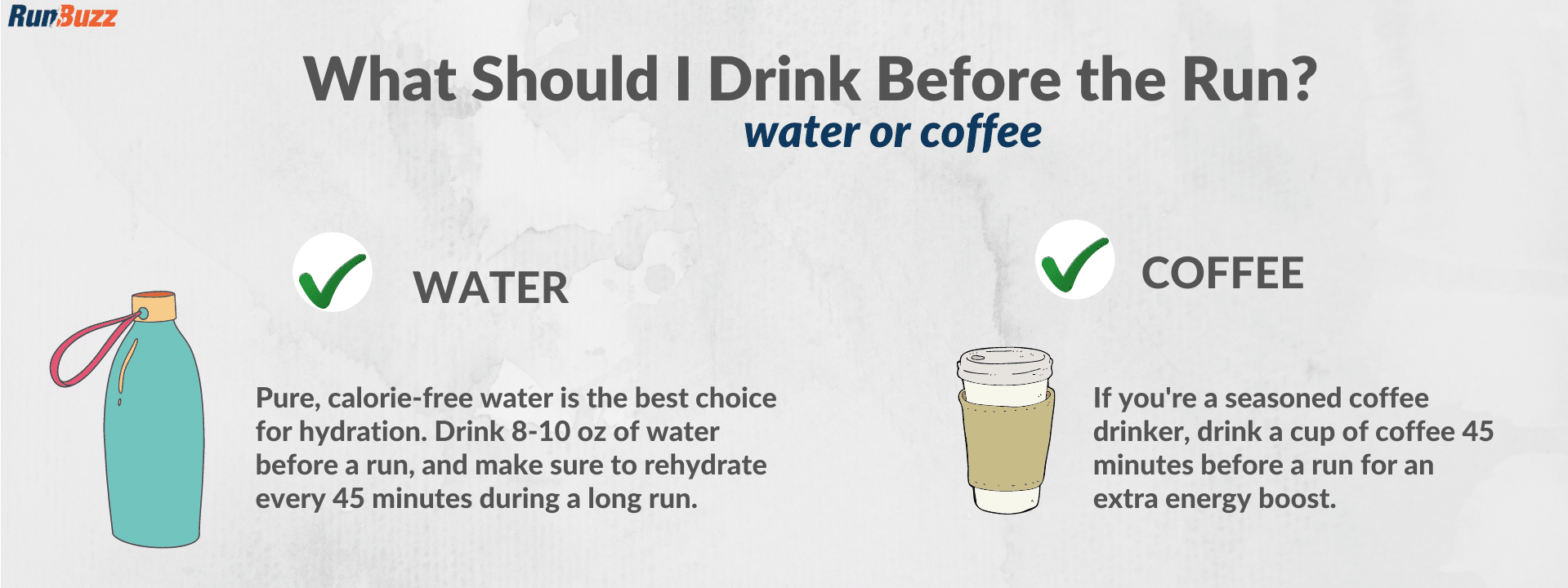 How much should I drink before a long run?