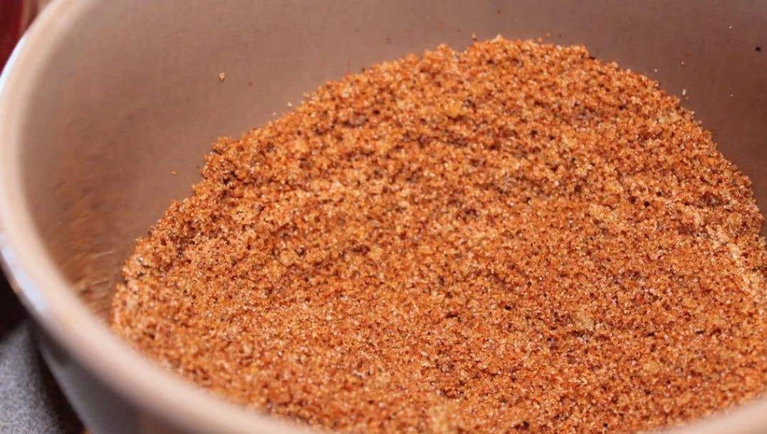 How much sugar is in a dry rub?