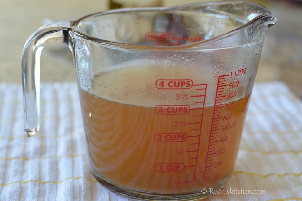 How much water do I put in a cup of broth?