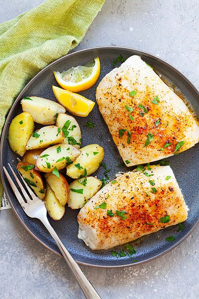 How to cook cod fillets in the oven?