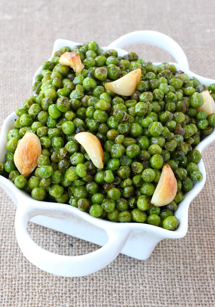 How to cook fresh peas in the oven?
