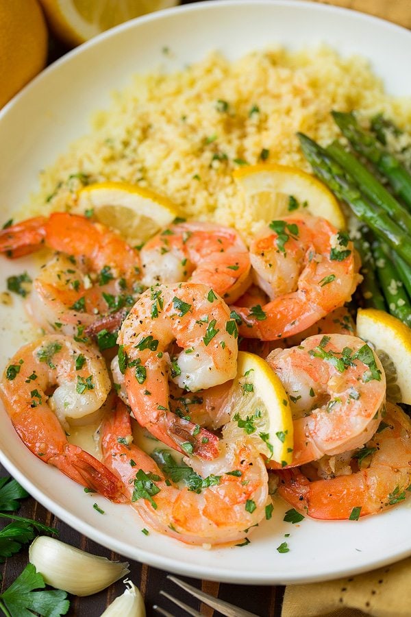 How to cook frozen shrimp with lemon juice?