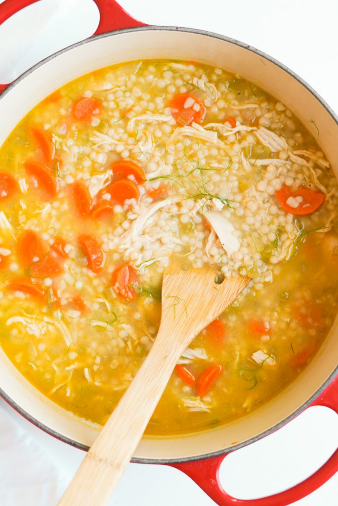 How to make chicken couscous soup?
