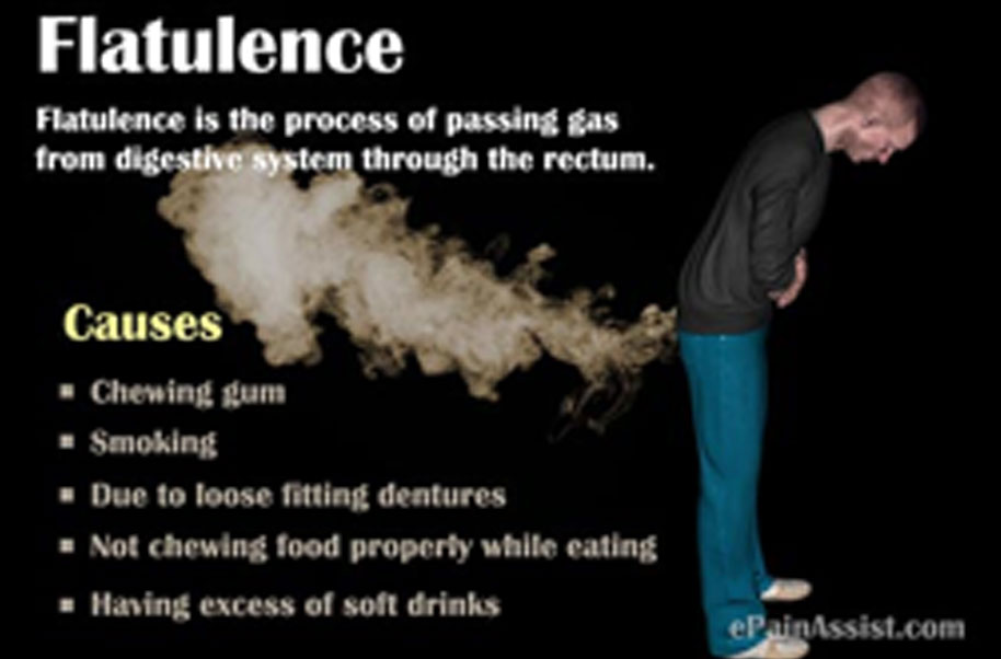 How would you describe flatulence?