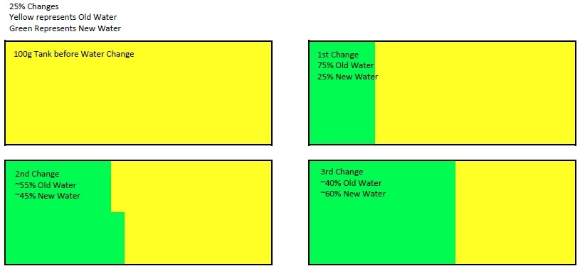 Is 25% water change too much?