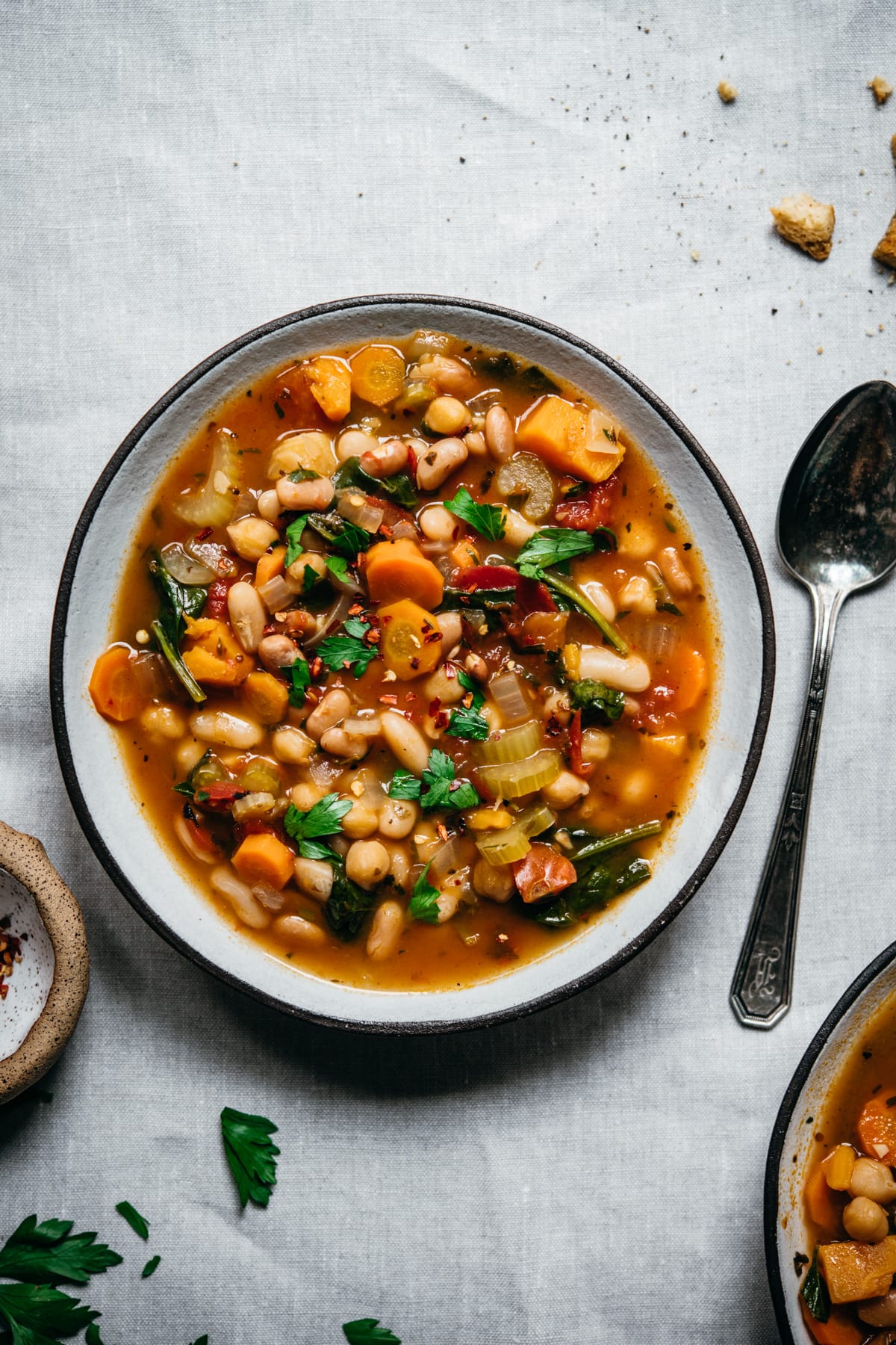 Is a pot of vegetarian bean soup left out overnight safe to eat?