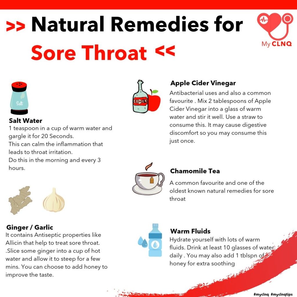 Is apple cider vinegar and salt water good for sore throat?