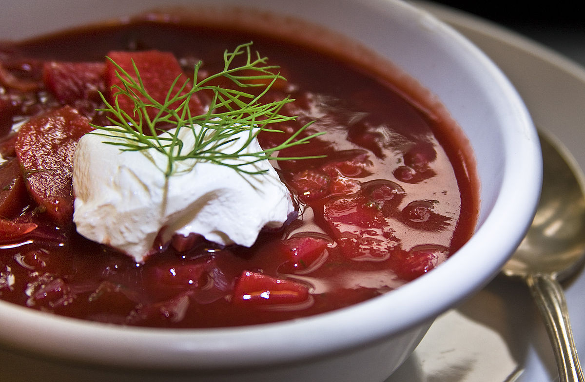 Is borscht served cold or hot?
