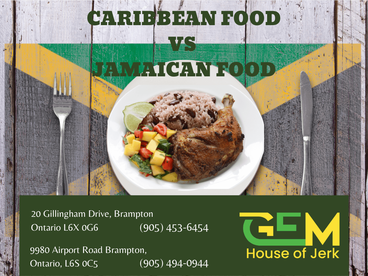 Is Caribbean and Jamaican food the same?
