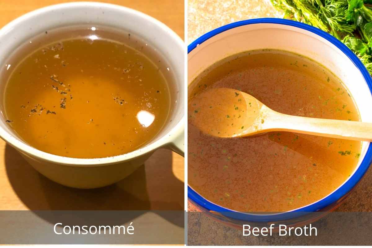 Is consommé the same as clear broth?