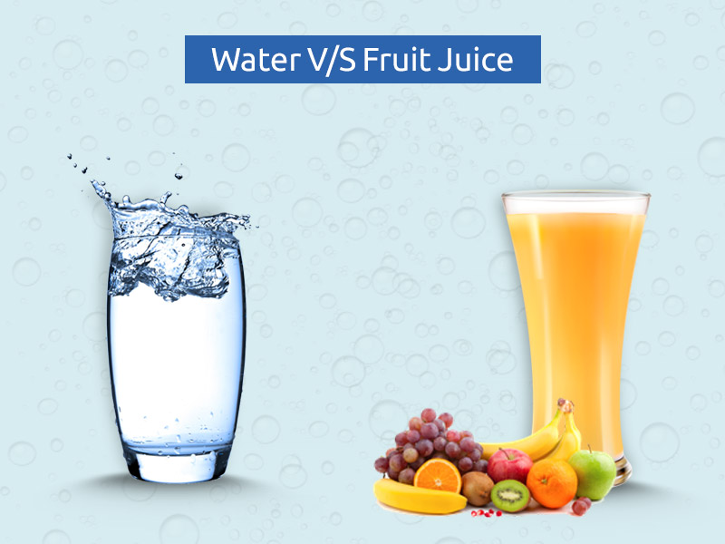 Is drinking juice as good as drinking water?