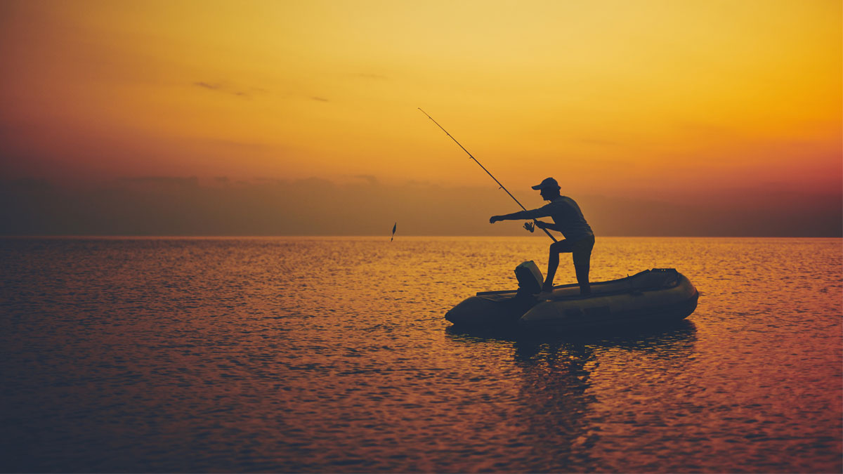 Is fishing better at night or in the morning?
