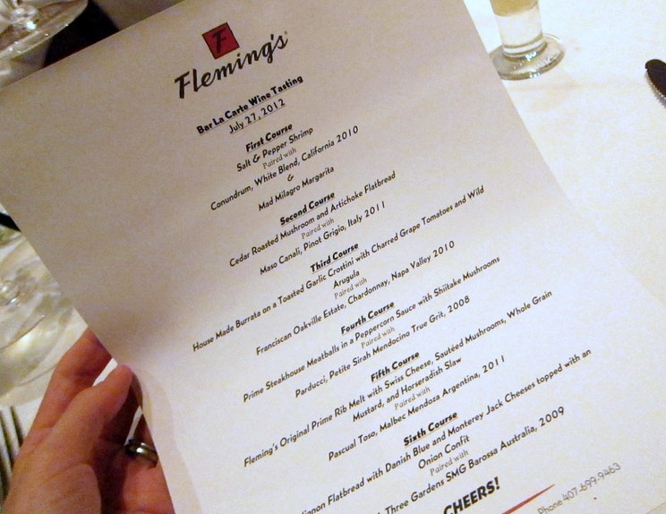 Is Flemings a la carte?
