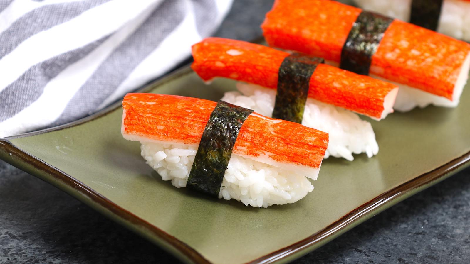 Is imitation crab meat in sushi?