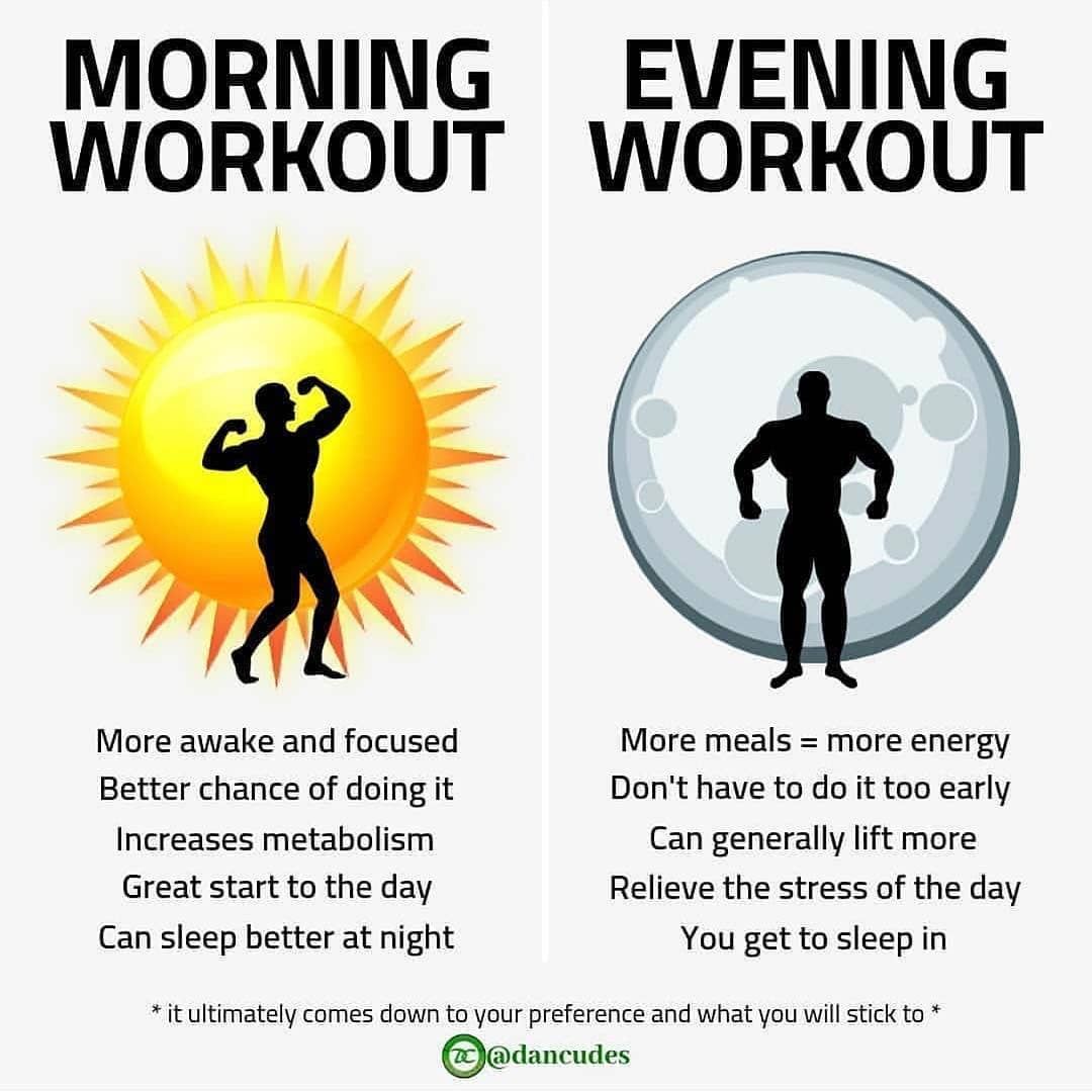 Is it better to exercise at night or in the morning?