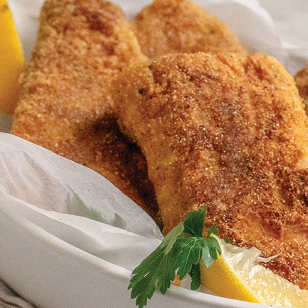 Is it better to fry fish in cornmeal or flour?