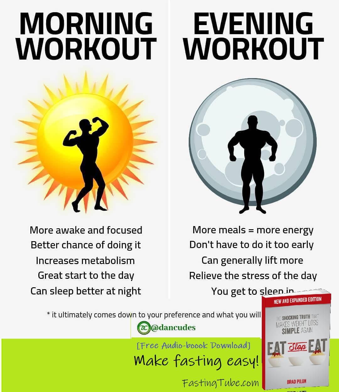 Is it better to workout in the morning or at night?