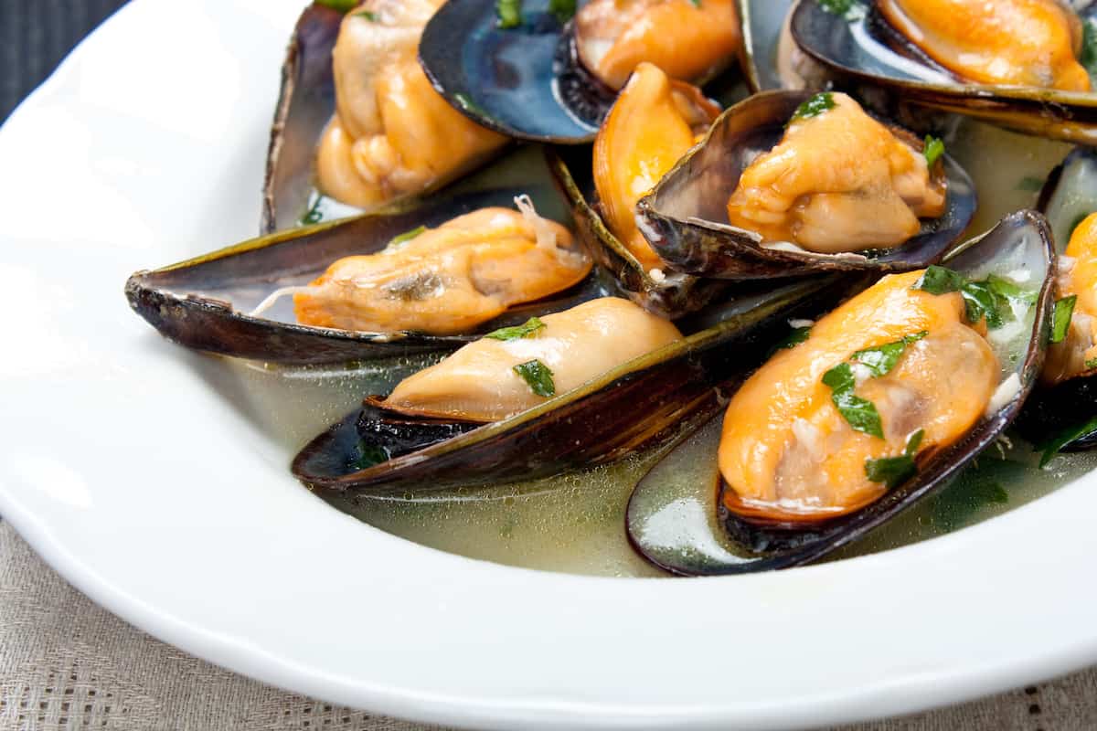 Is it OK to reheat cooked mussels?