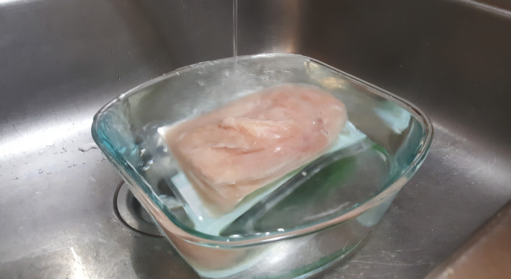 Is it safe to defrost food in the sink?