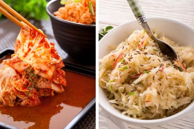 Is kimchi just sauerkraut?