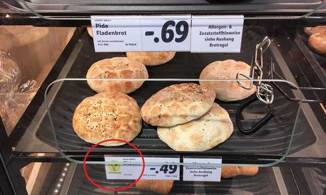 Is Lidl bakery vegan?