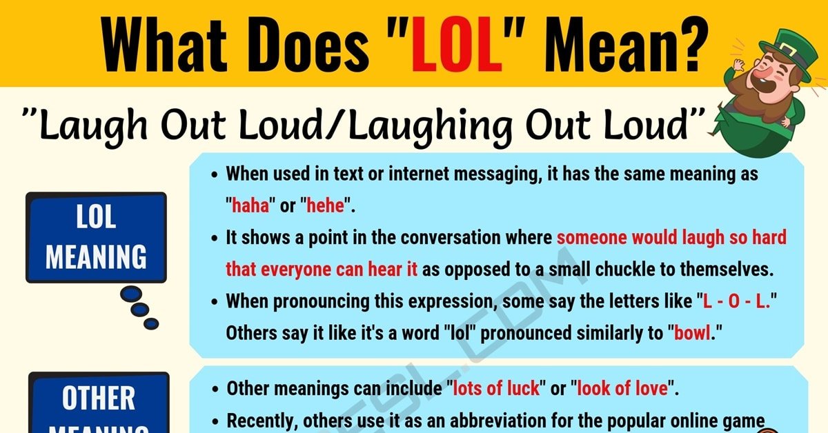 Is LOL a English word?