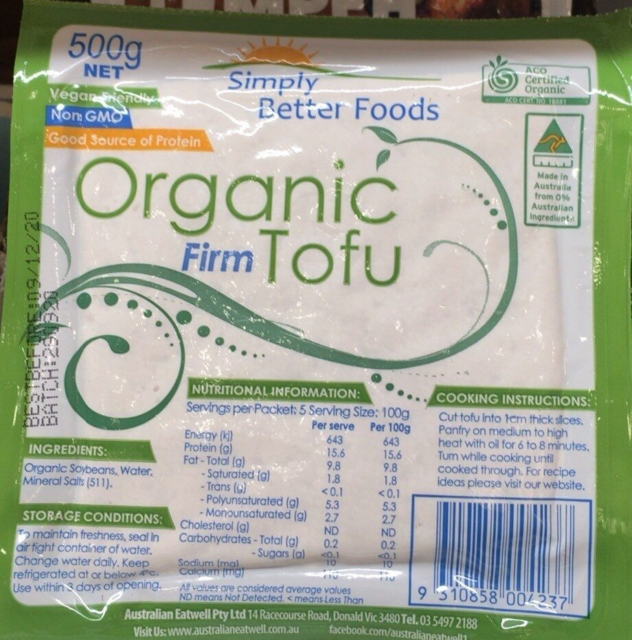 Is organic tofu better?