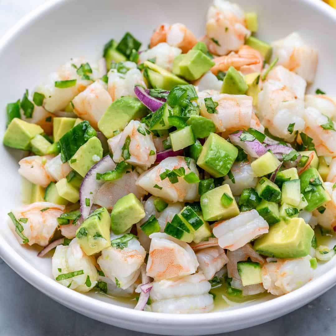 Is raw shrimp safe to eat in ceviche?