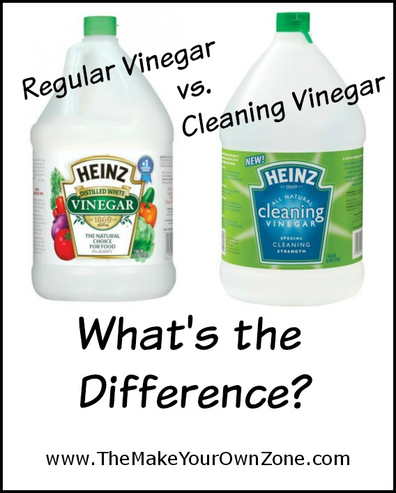 Is there a difference between cleaning vinegar and cooking vinegar?