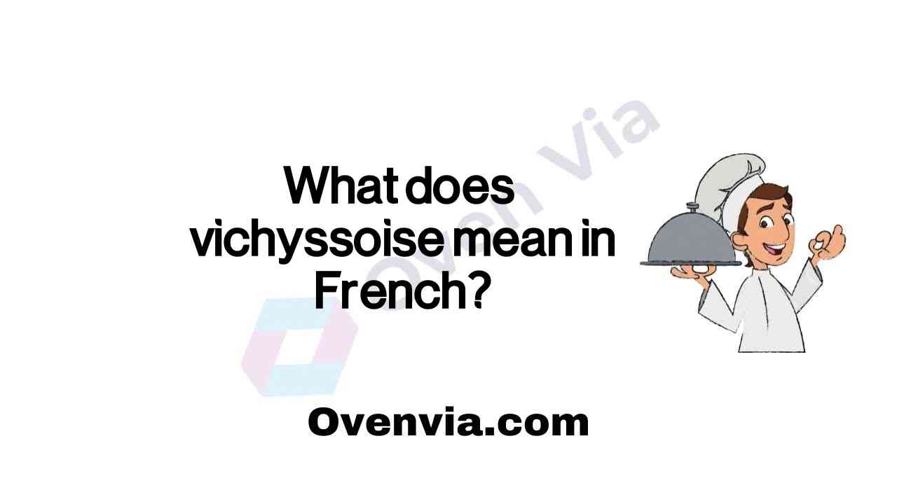 Is vichyssoise a French word?