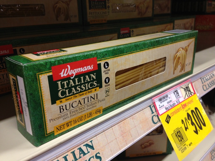 Is Wegmans pasta vegan?
