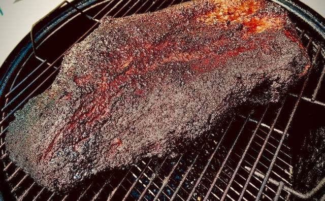 Should you unwrap brisket before cooking?