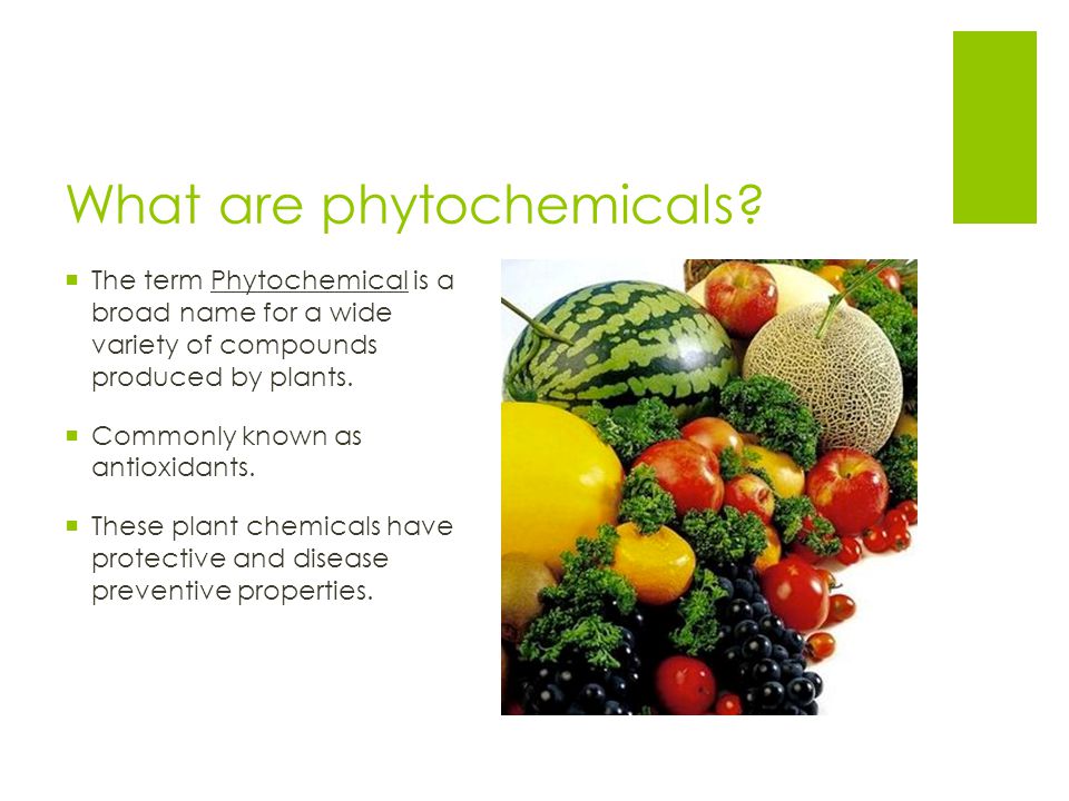 What are phytochemicals?