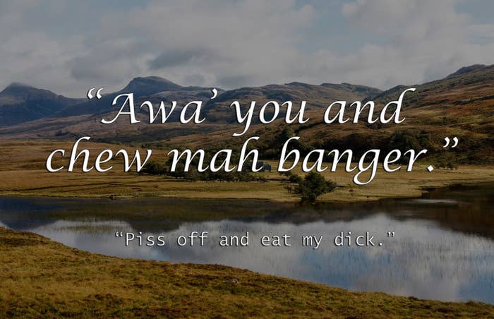What are Scottish insults?