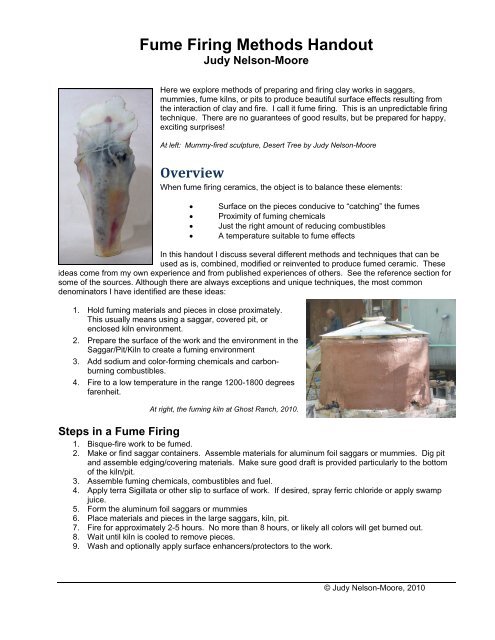 What are the 2 main methods of firing ceramics?
