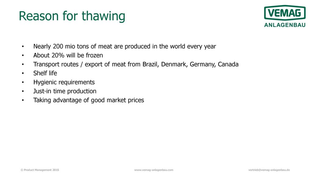 What are the advantages of thawing?