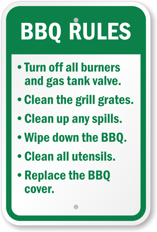 What are the basic rules of grilling?