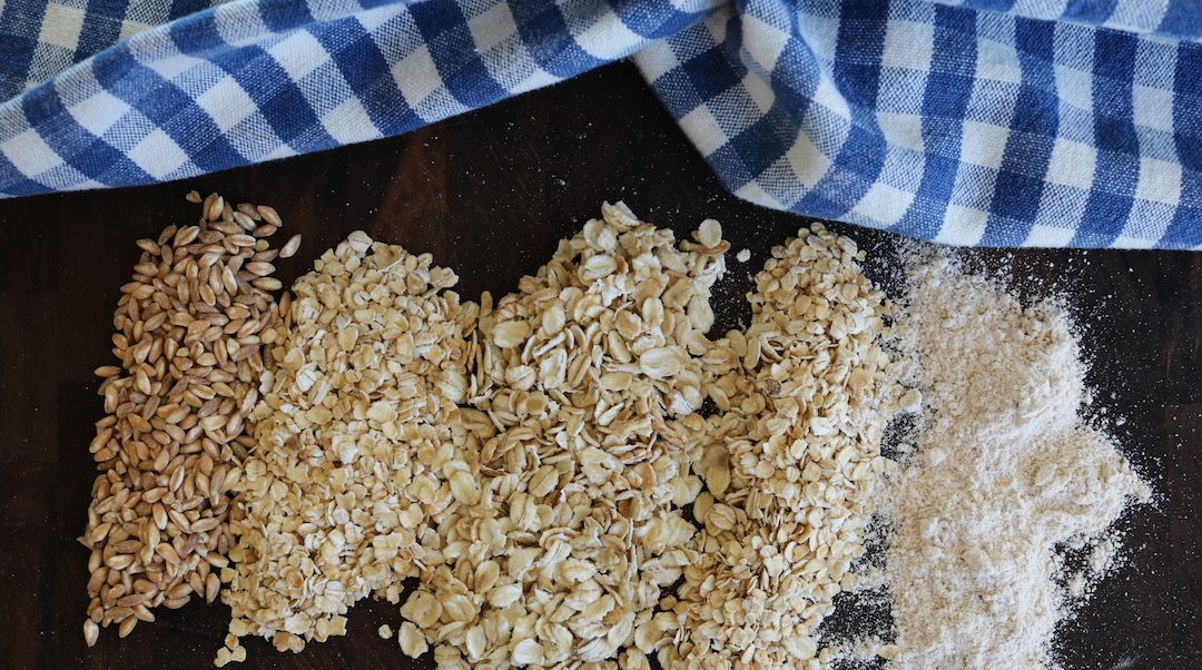 What are the different types of oats?